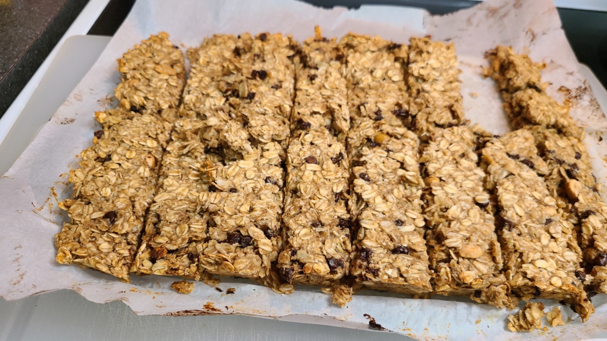 Healthier Homemade Oatmeal Raisin Granola Bars - No Getting Off This Train