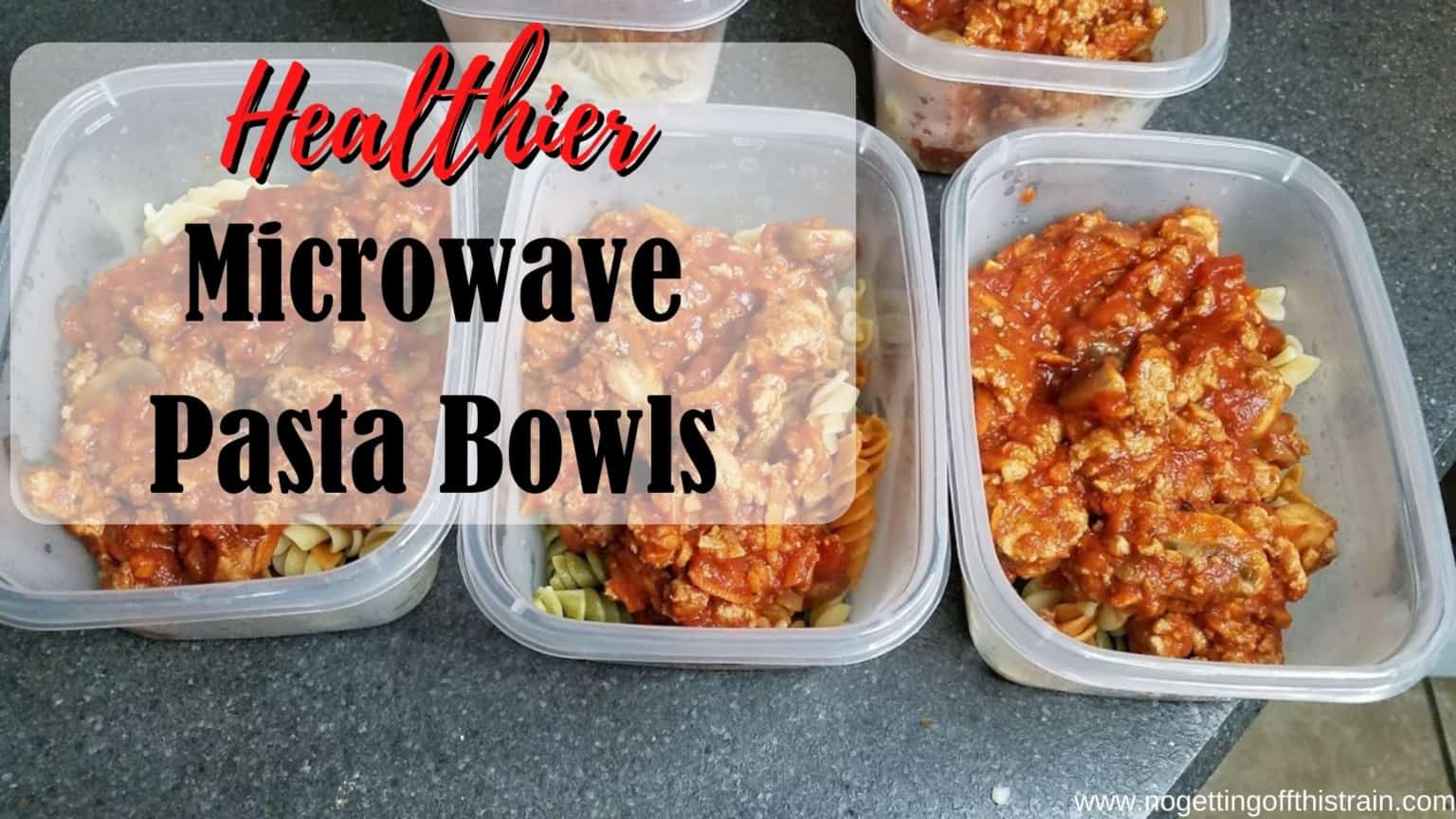 Freezer Pasta Microwave Lunches (Healthy Copycat Frozen Dinner!) - No ...