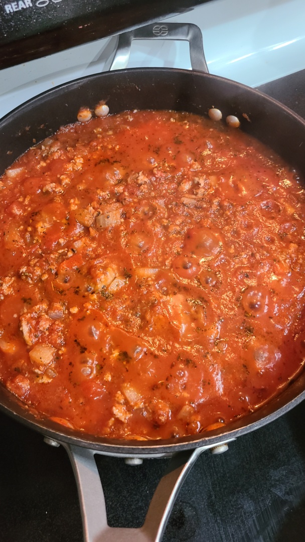 Meaty Marinara Pasta Recipe - No Getting Off This Train