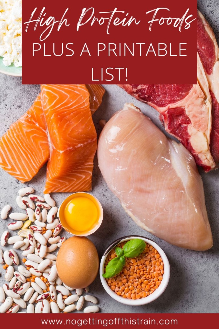 List of High Protein Foods (Plus Printable Sheet) - No Getting Off This ...