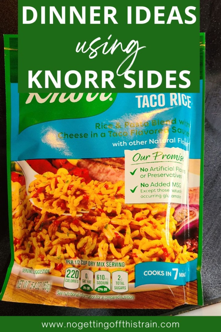 Easy Dinner Ideas Using Knorr Sides - No Getting Off This Train