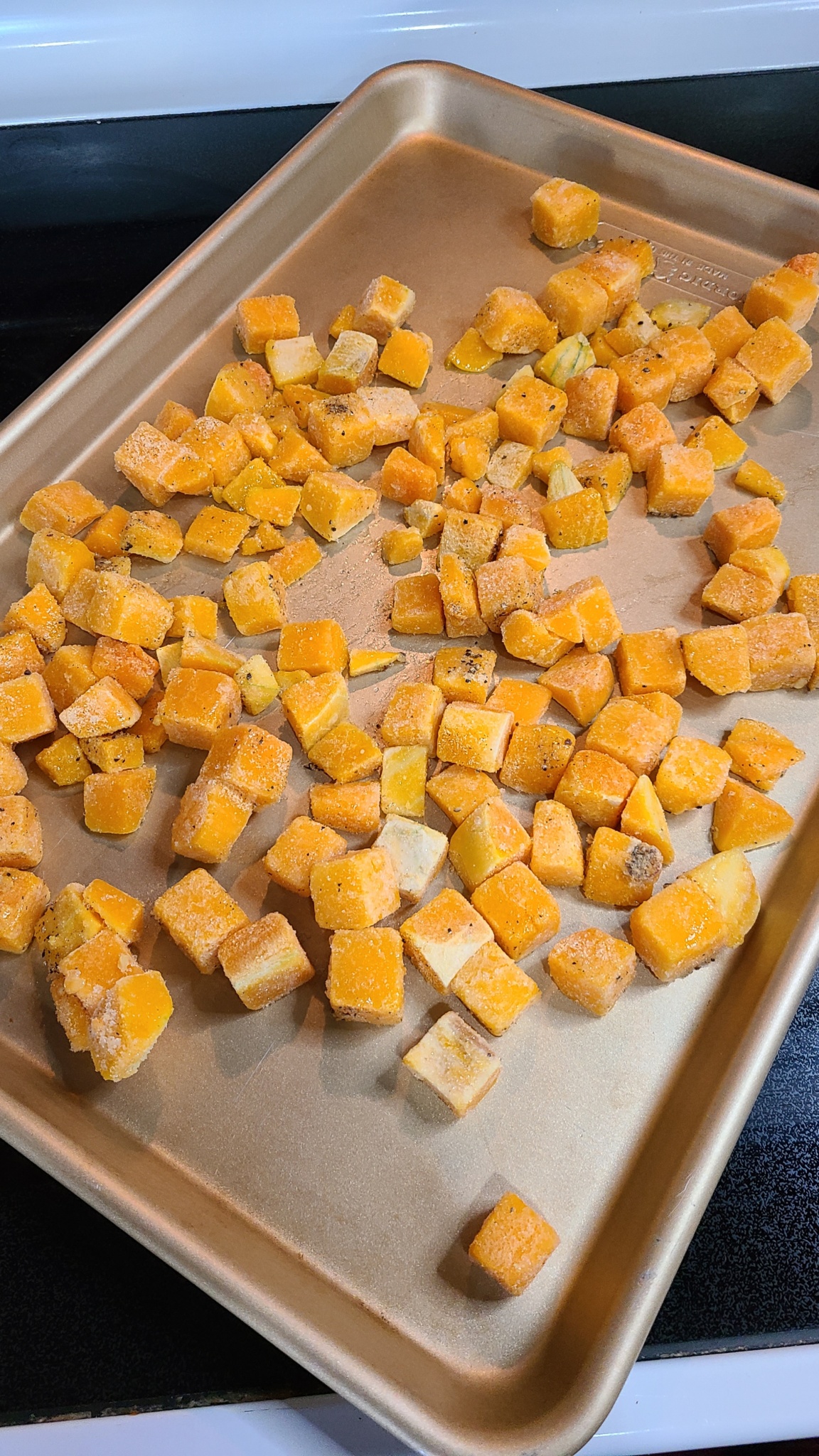 Roasted Butternut Squash (Using Frozen Cubes!) - No Getting Off This Train