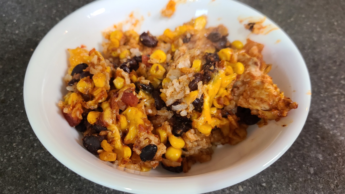Baked Salsa Chicken Casserole Recipe - No Getting Off This Train