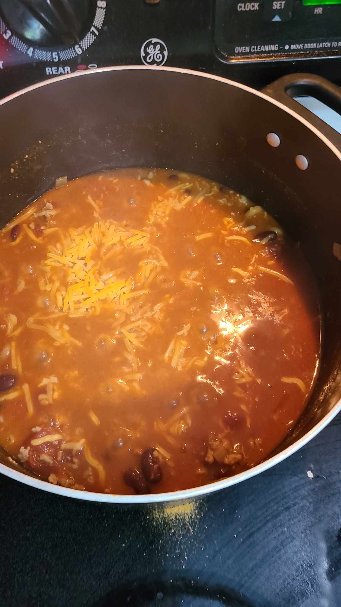 One Pot Cheesy Taco Turkey Chili Mac - No Getting Off This Train