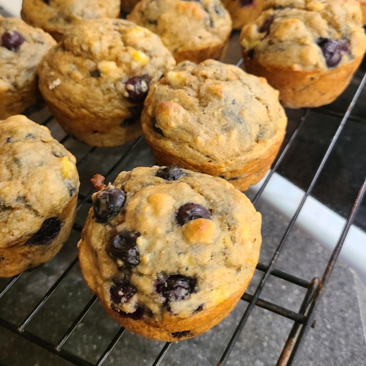 The Best Banana Blueberry Muffins Recipe - No Getting Off This Train