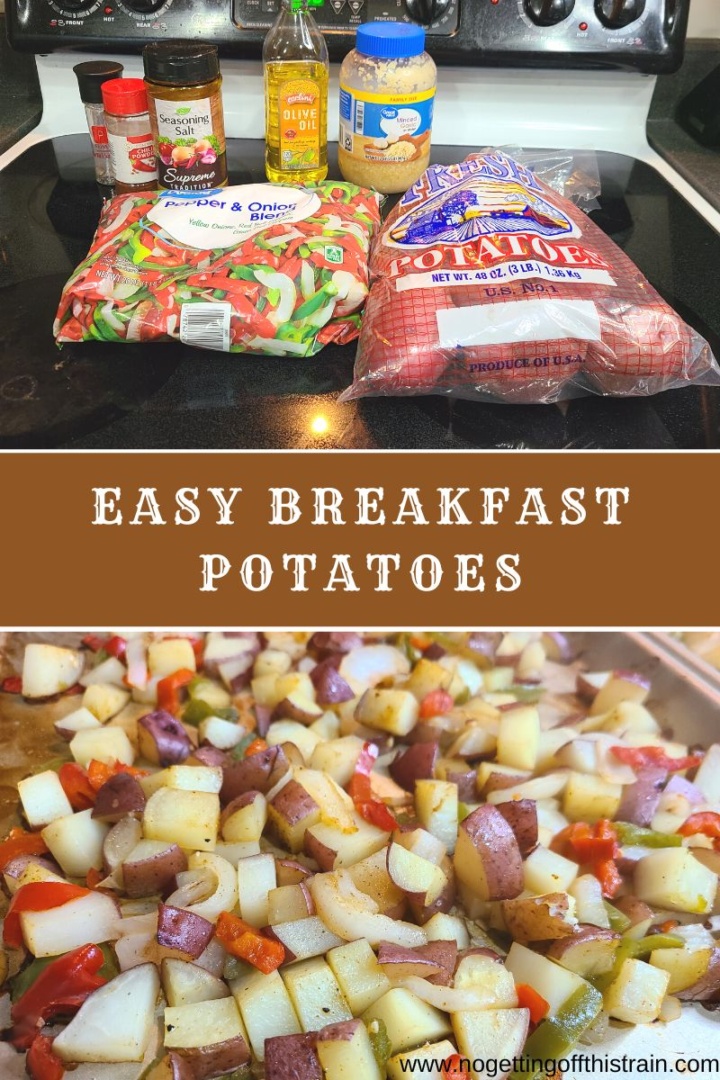 Easy Breakfast Potatoes With Bell Peppers - No Getting Off This Train